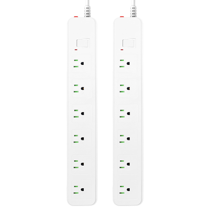 China Mexican Canadian USA American Power Strip 6 AC Outlets with ...