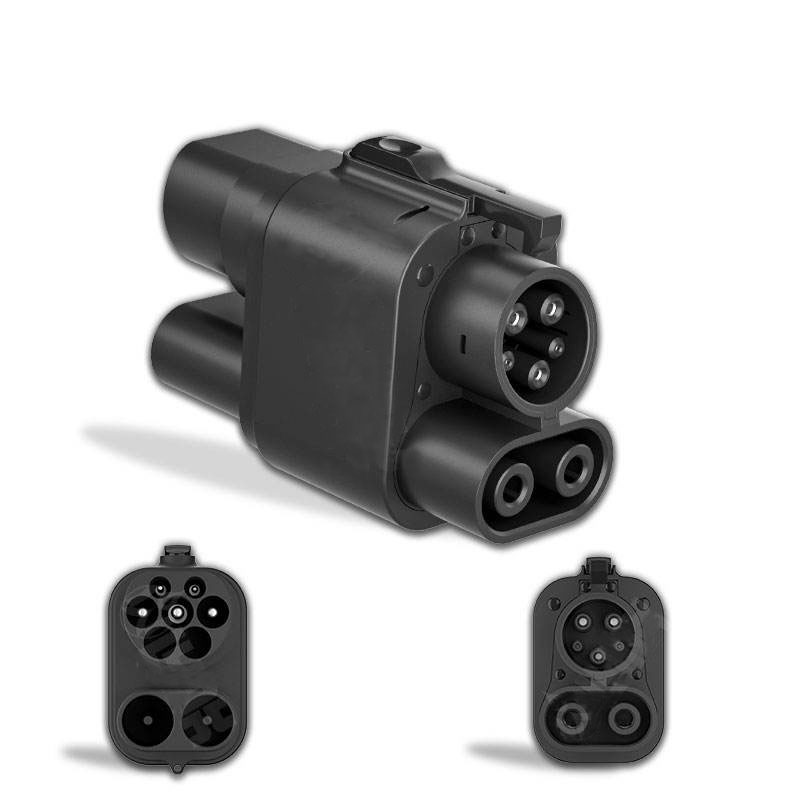 China Ccs2 To Ccs1 Dc Fast Charging Connector Adapter For Electric Cars