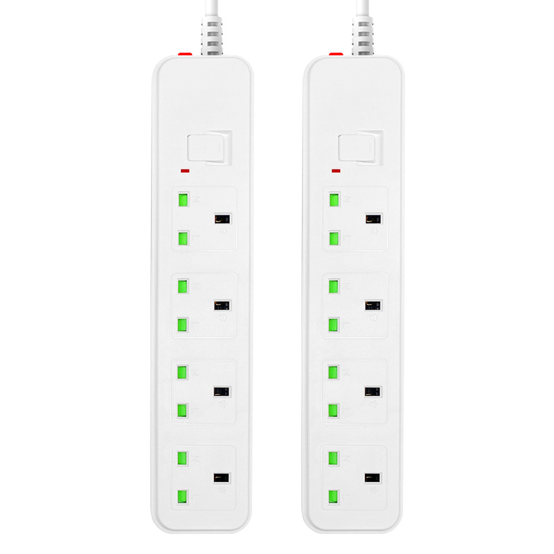 China Malaysia 2500W UK Power Strip Overload Protection with 4 AC ...
